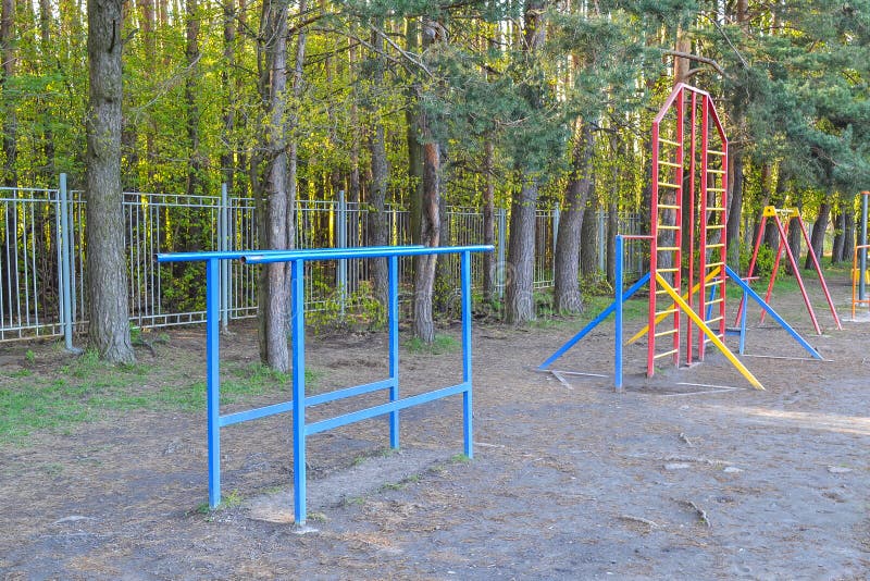 Sports Ground in the Open Air. Stock Image - Image of training, ground ...