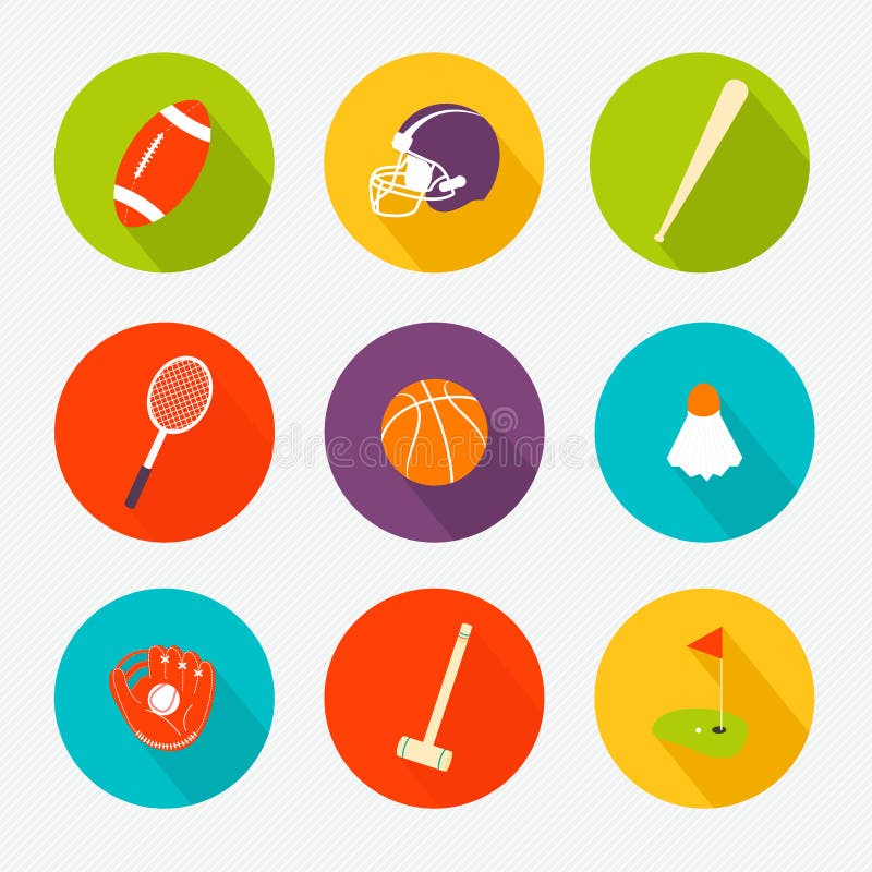 Sports Icons stock vector. Illustration of colored, race - 50433560