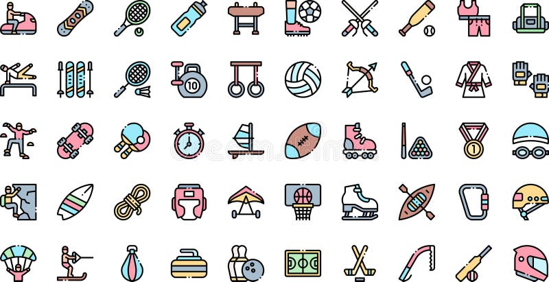 Sports Icons High-Quality Vector Icons Collection with Editable Stroke ...