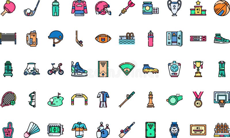 Sports Icons High-Quality Vector Icons Collection with Editable Stroke ...