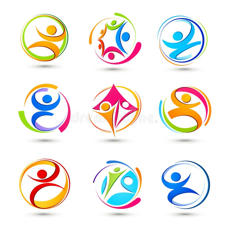 Sports icons of people stock vector. Illustration of team - 23778137