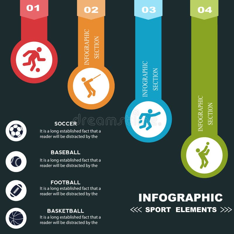 Sports Infographics Banners. Stock Vector - Illustration of creative ...