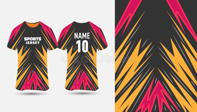 Sports Jersey Design Background for Sublimation Stock Vector ...