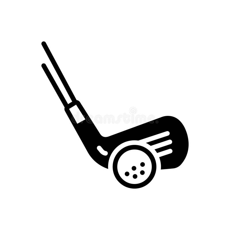 Black Solid Icon for Golf, Medal Play and Sport Stock Illustration ...