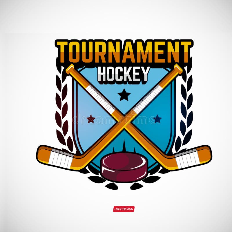 Sports logos for hockey. stock vector. Illustration of mask - 78022580