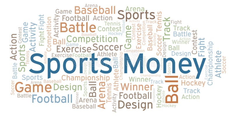 Sports Money word cloud. stock illustration. Illustration of track ...