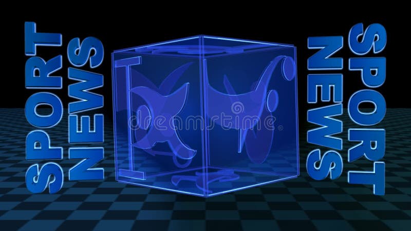 SPORTS News - Broadcast Graphics Title Stock Footage - Video of ...