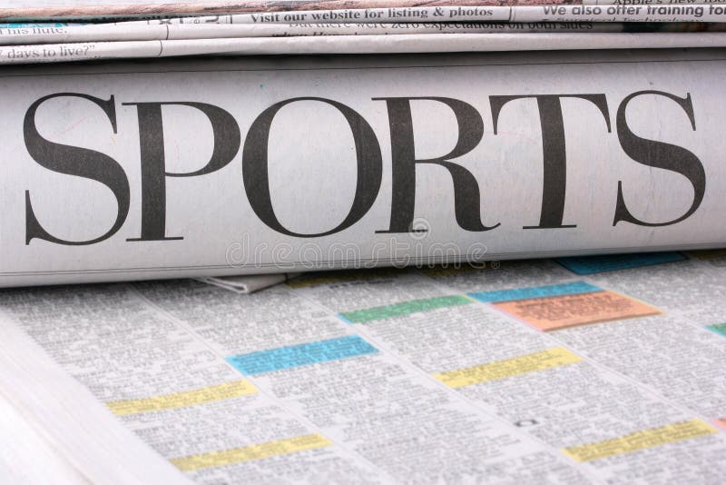 Sports newspaper stock image. Image of medium, text, typescript - 14089107