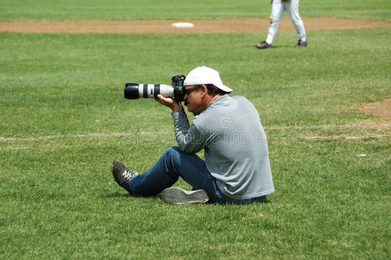 Sports Photographer stock photo. Image of photograph, baseballs - 2463404
