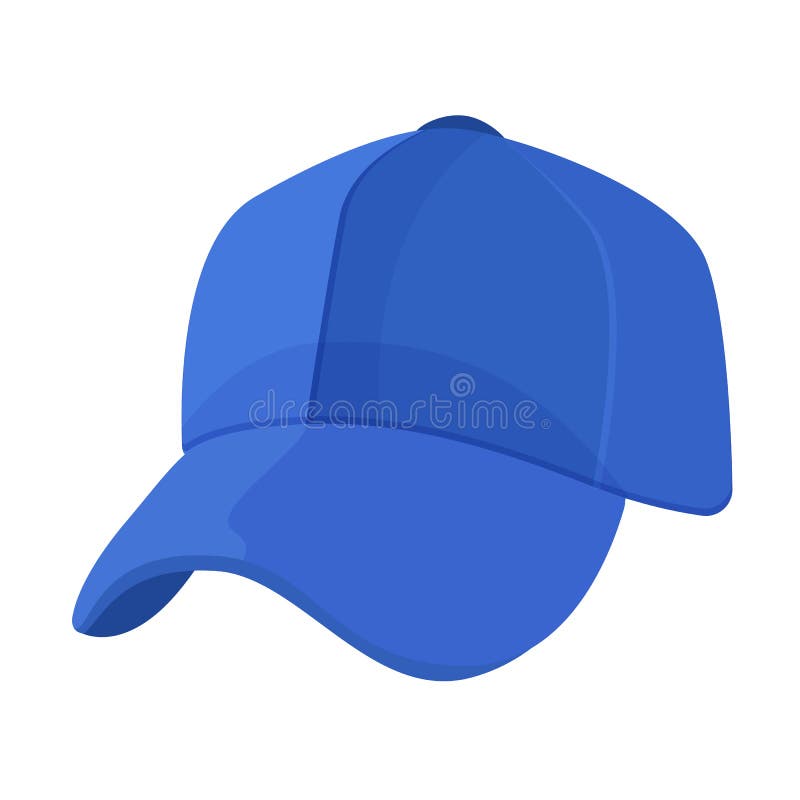 Sports Playing and Training Cap Hat for Cricket. Stock Vector ...