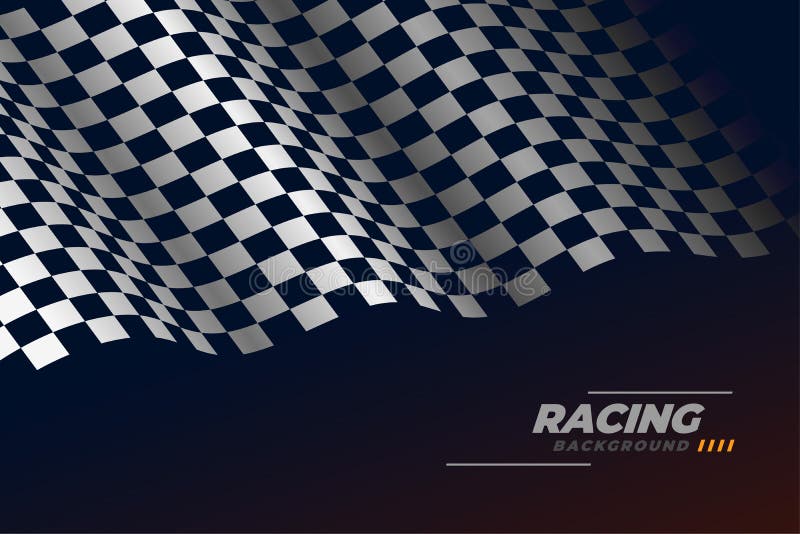 Sports Racing Checkered Flag Background Stock Vector - Illustration of ...