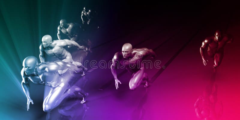 Sports Science stock illustration. Illustration of sprinter - 59058960