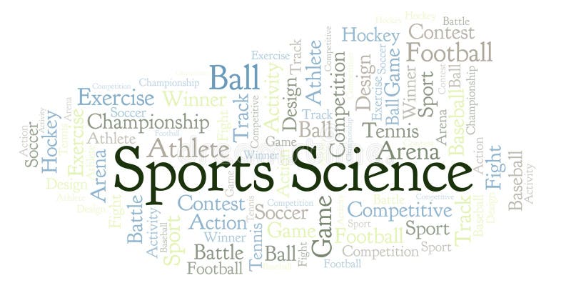 Sports Science word cloud. stock illustration. Illustration of baseball ...