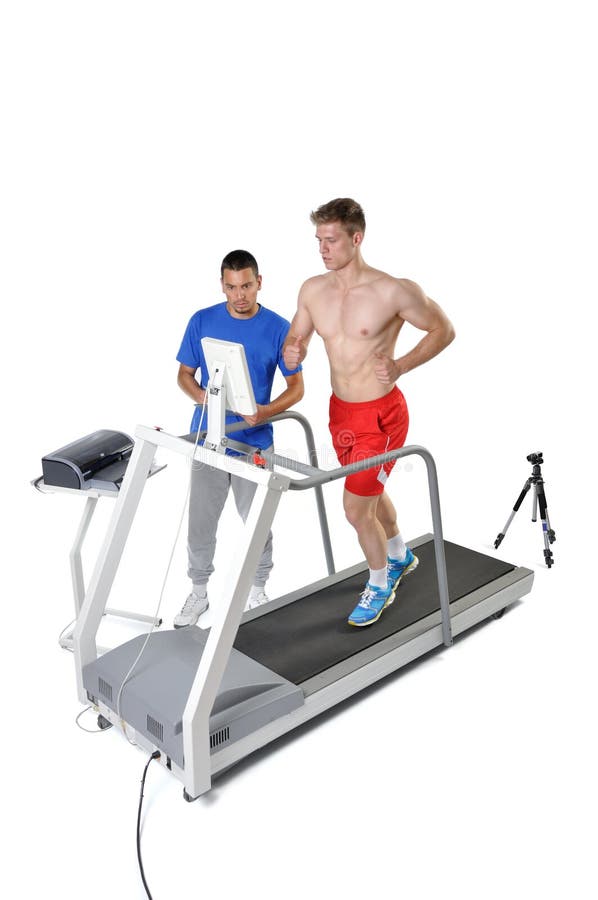 Sports Scientist Doing Performance Assessment Stock Image - Image of ...