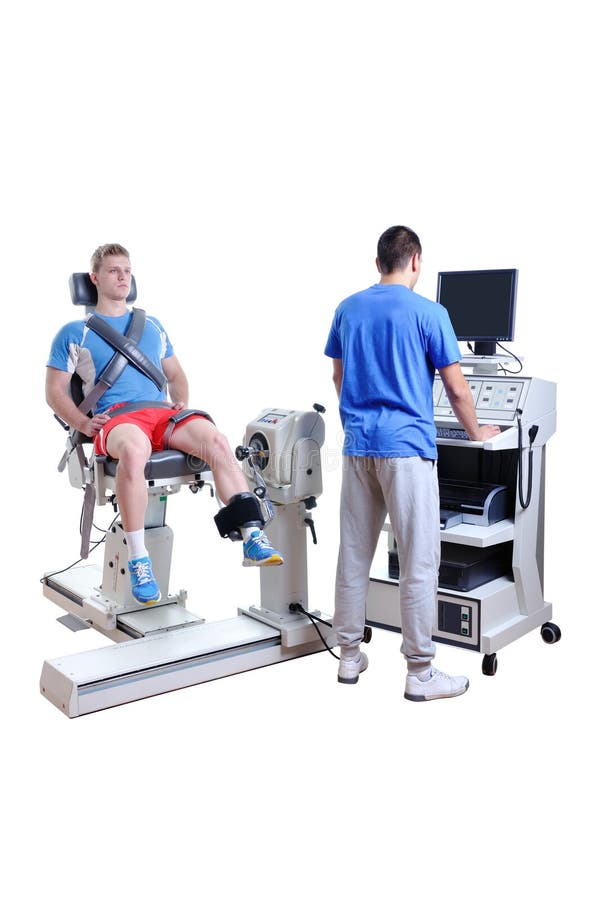 Sports Scientist Doing Performance Assessment Stock Photo - Image of ...