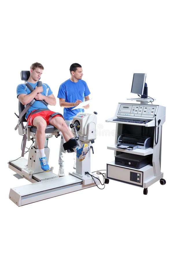 Sports Scientist Doing Performance Assessment Stock Photo - Image of ...