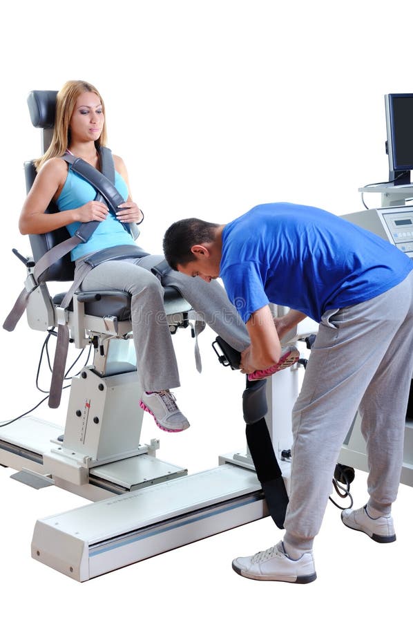 Sports Scientist Doing Performance Assessment Stock Photo - Image of ...