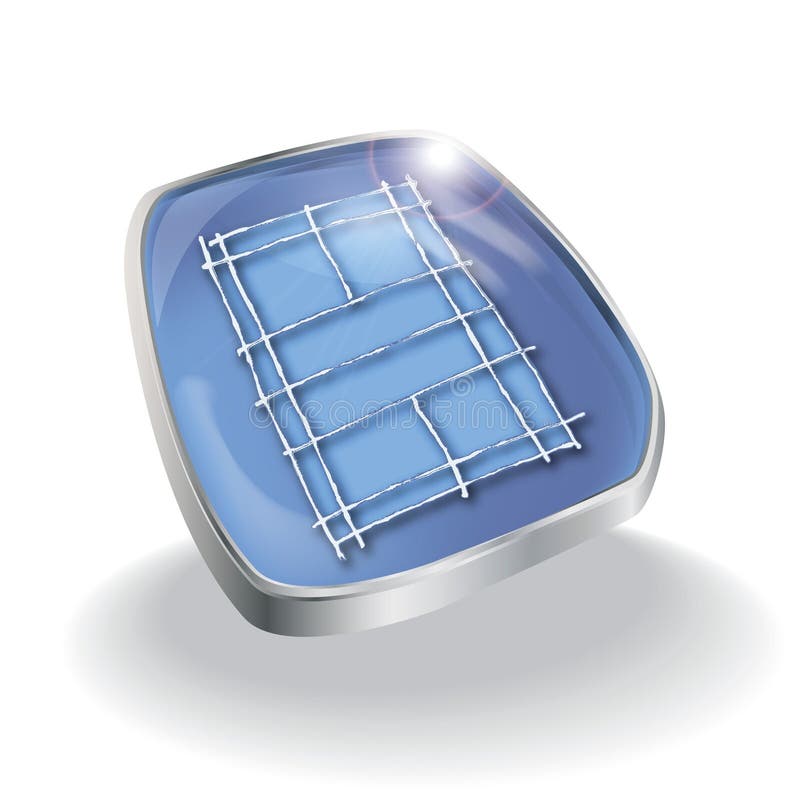 Sports Sign Badminton Field Stock Vector - Illustration of hall ...