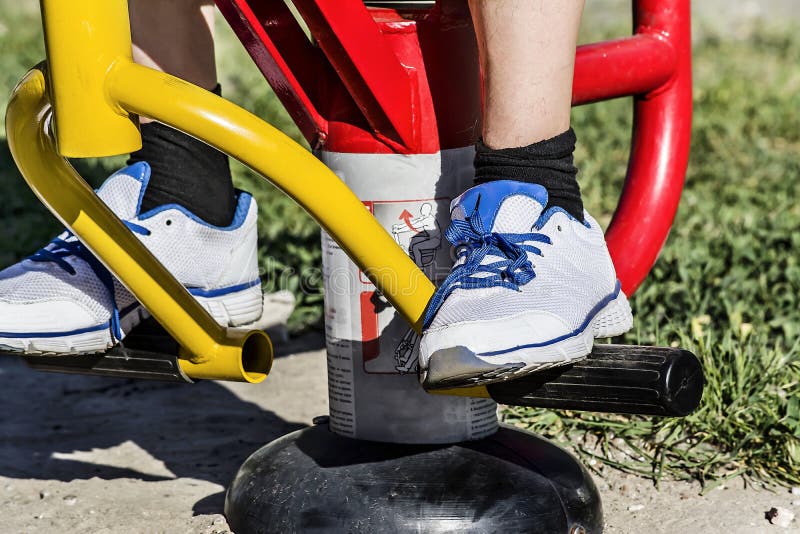 Sports simulator stock image. Image of active, feet, nature - 55468587