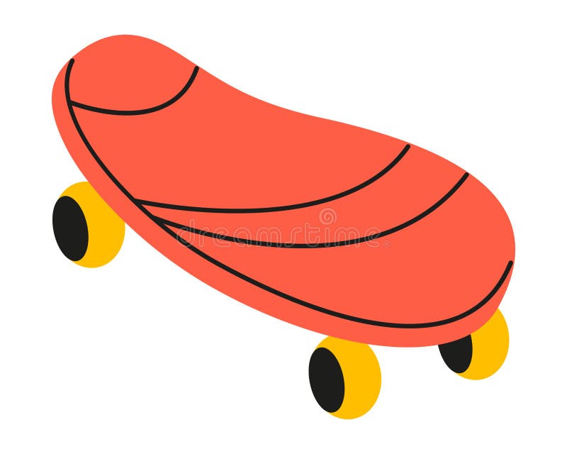 Sports Skateboard for Skating. Stock Vector - Illustration of speed ...
