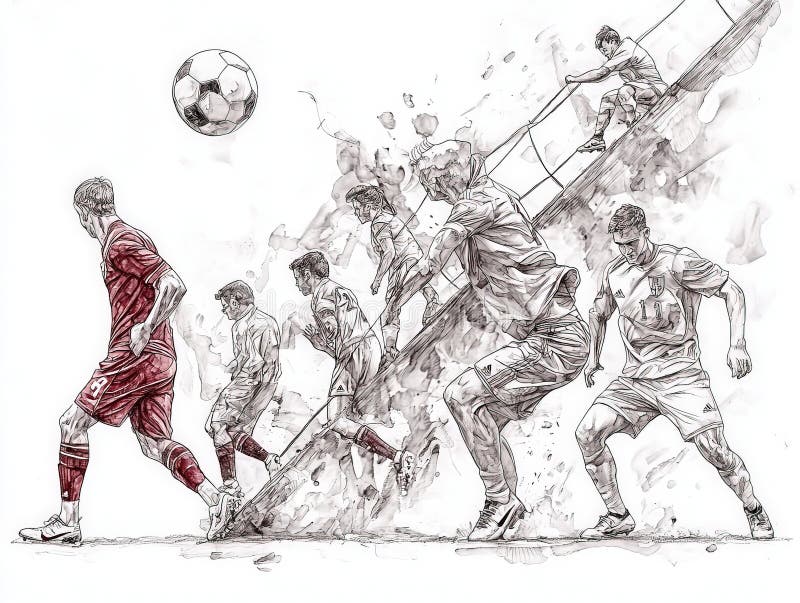 Sports Sketch: a Dynamic Illustration Capturing the Essence of Various ...