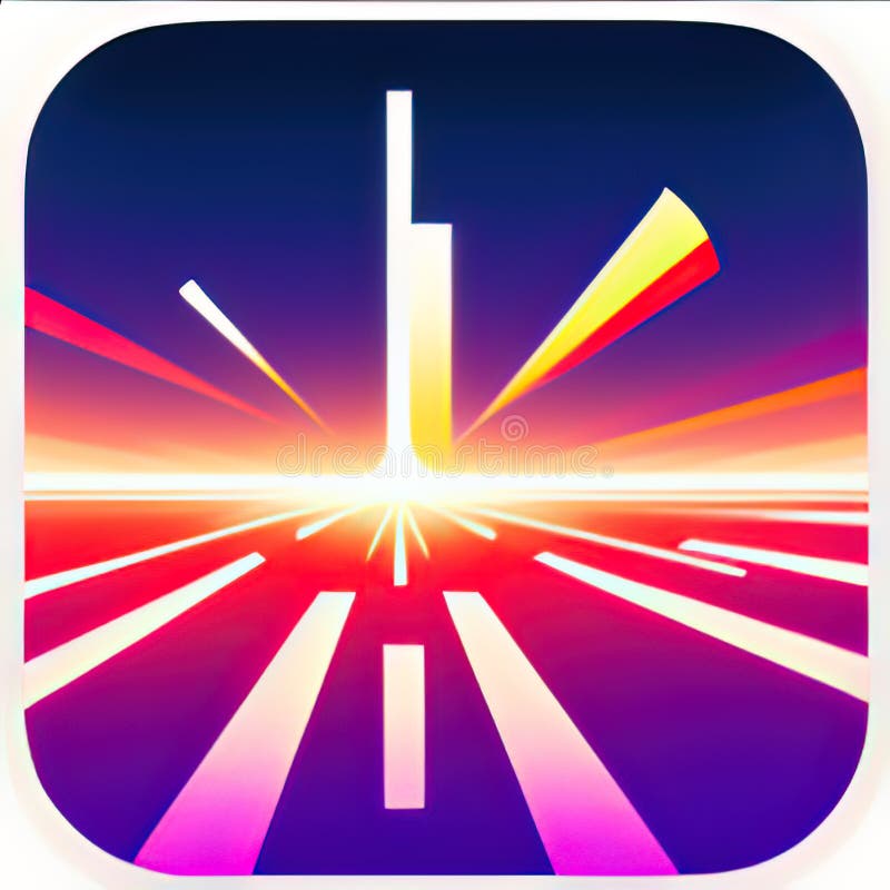 Sports Software App Style Icon. Generative AI. Stock Illustration ...