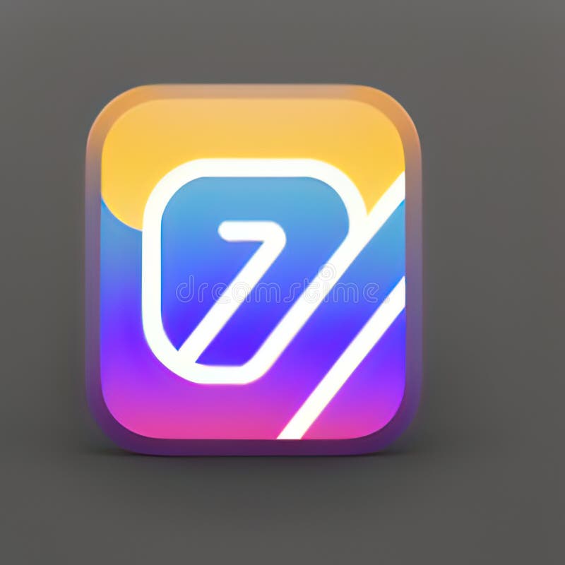 Sports Software App Style Icon. Generative AI. Stock Illustration ...