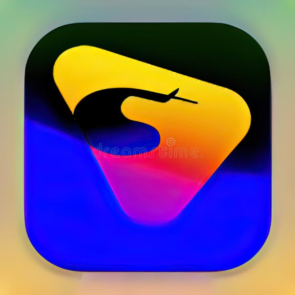 Sports Software App Style Icon. Generative AI. Stock Illustration ...