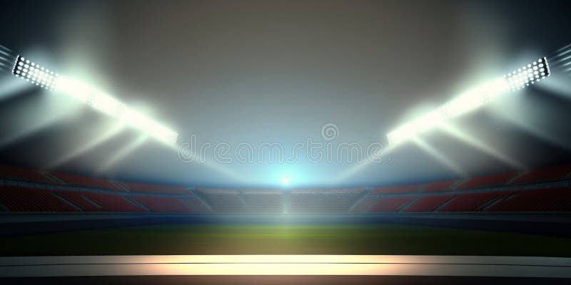 Sports stadium lights stock illustration. Illustration of sport - 273067575