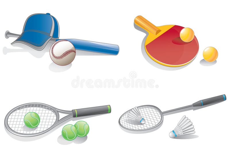 Sports stuff stock vector. Illustration of sports, icon - 11353025