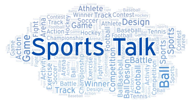 Sports Talk word cloud. stock illustration. Illustration of arena ...