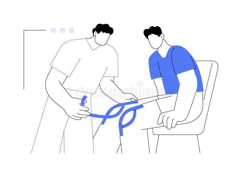 Sports Taping Abstract Concept Vector Illustration. Stock Vector ...