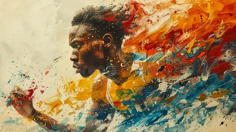 A Sports Team Collage with Action Shots and Team Logos Stock Image ...