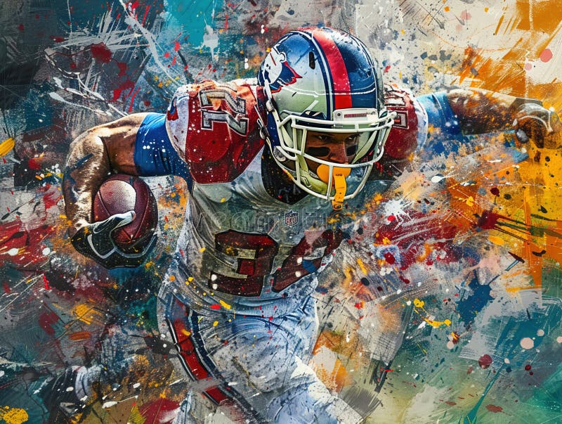 A Sports Team Collage with Action Shots and Team Logos Stock Image ...