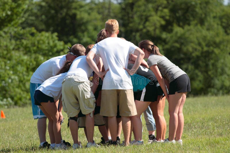 Sports Team Huddle 2 editorial photography. Image of loose - 2773492