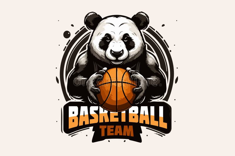 Sports Team Vector Logo, Panda Style Stock Vector - Illustration of ...