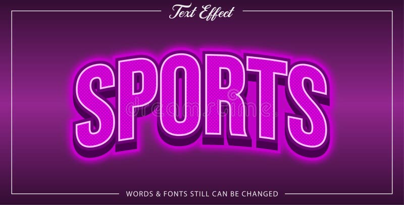 Sports Editable Text Effect Style Stock Vector - Illustration of style ...