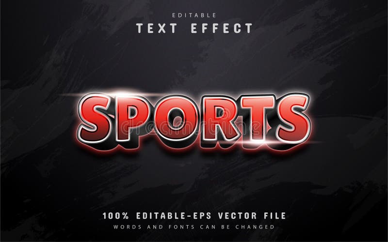 Sports Text Effect Stock Illustrations – 881 Sports Text Effect Stock ...