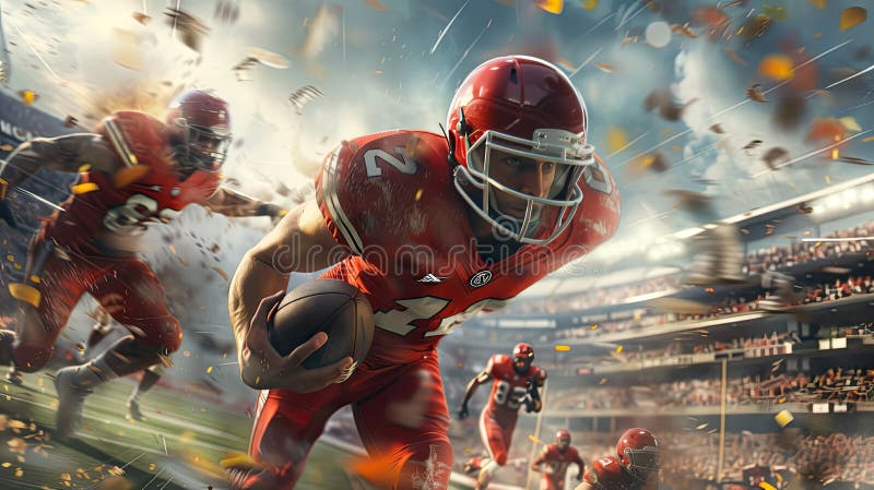 Sports-themed Frame Celebrating Athleticism and Competition Stock ...