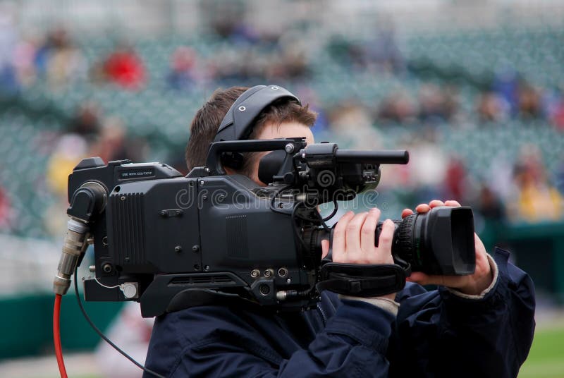 Cameraman stock image. Image of newscast, professional - 577641
