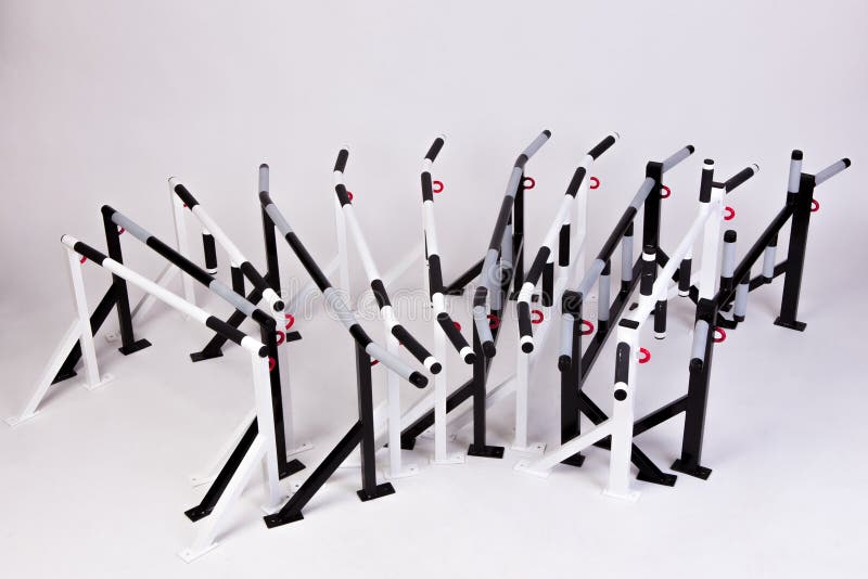 Sports Wall Horizontal Bar Isolated on White Background. Stock Image ...