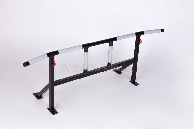 Sports Wall Horizontal Bar Isolated on White Background. Stock Image ...