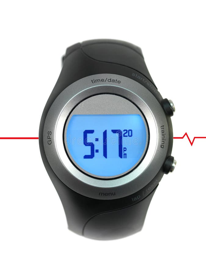 Sports watch stock image. Image of chronographs, long - 10319271
