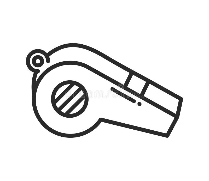 Sports whistle icon stock vector. Illustration of sound - 273054170