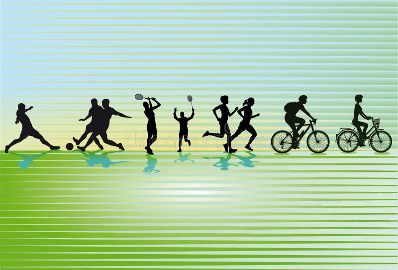 Sport und Freizeit vektor abbildung. Illustration von graphiken - 100902657