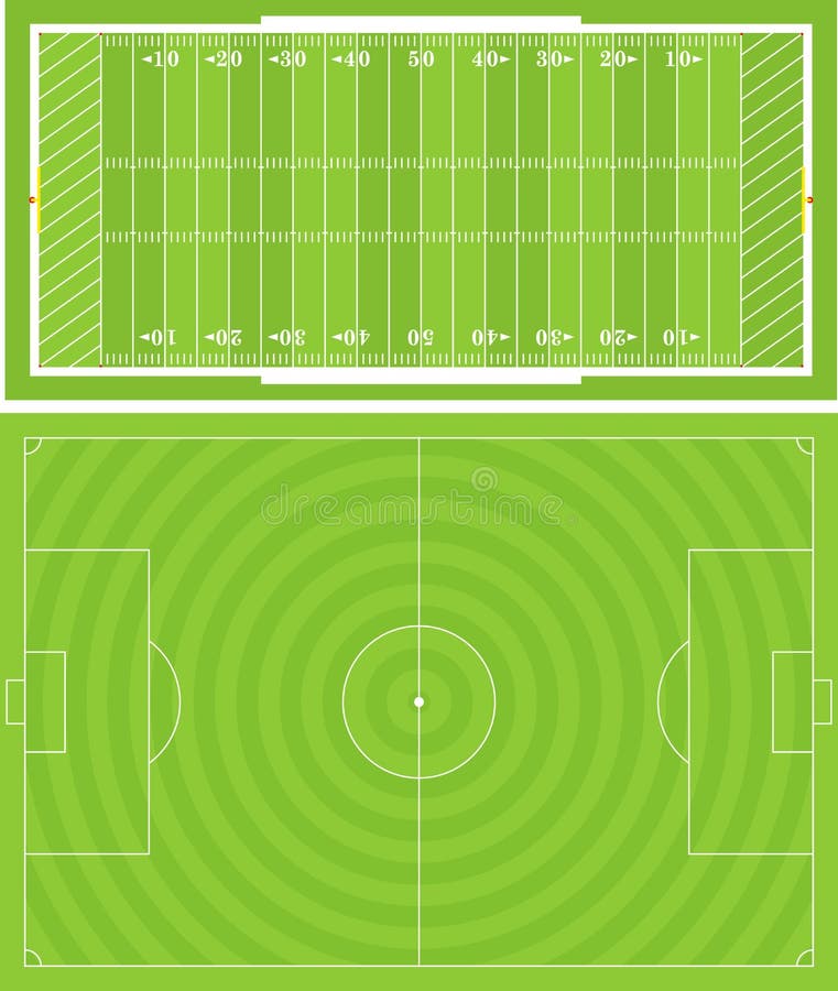 SportsFields_1 stock vector. Illustration of field, gridiron - 15582152