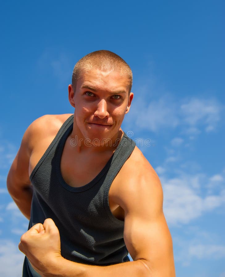 Sportsman stock photo. Image of healthy, sport, handsome - 44868824