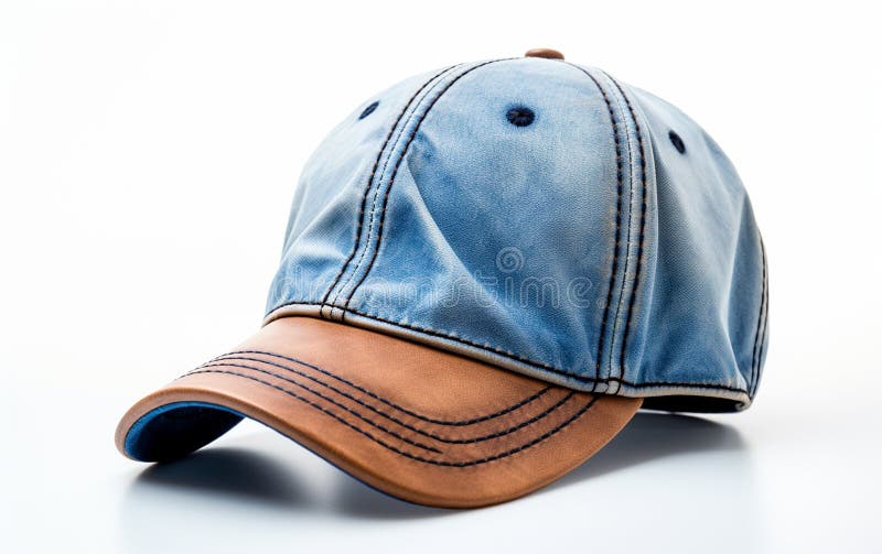 Sporty Hat on a Blank White Background -Generative Ai Stock ...