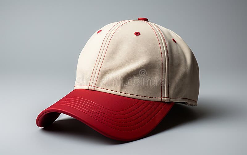 Sporty Hat on a Blank White Background -Generative Ai Stock ...