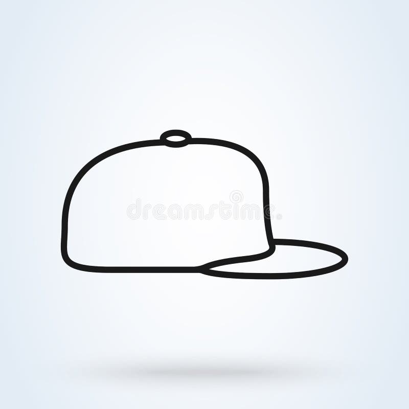 Baseball Hat Line Drawing Stock Illustrations – 412 Baseball Hat Line ...